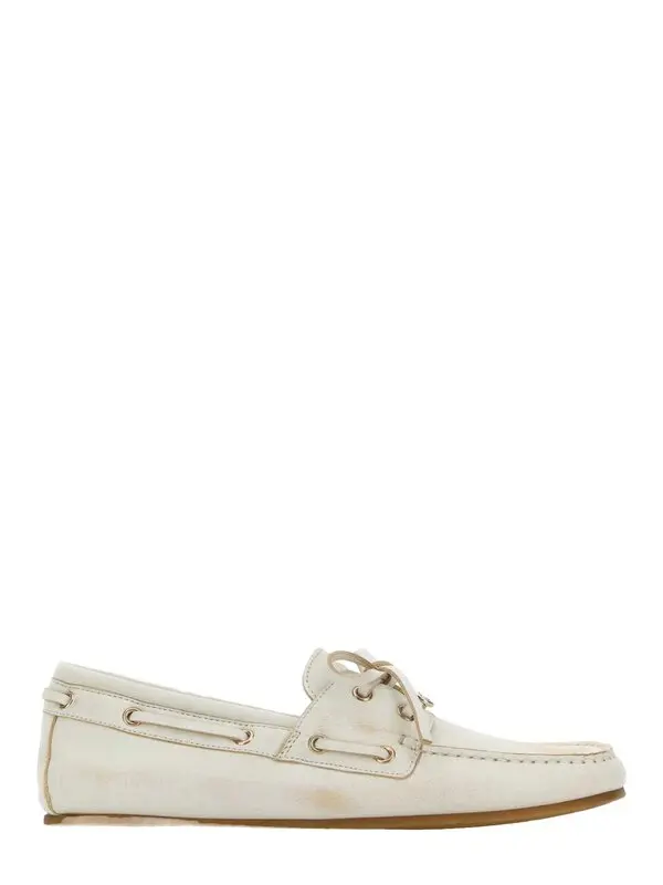 Gucci Leather Loafers - White