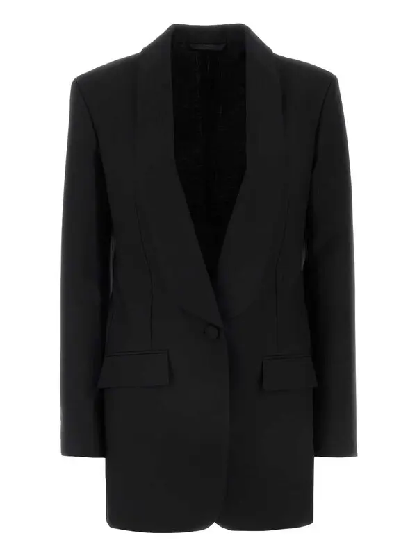 Givenchy Stretch Wool Blend Blazer - Black