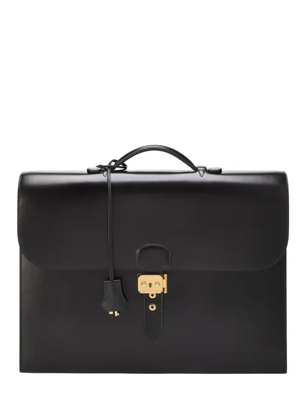 Hermès Sac À Dépêches 38 Briefcase - Black