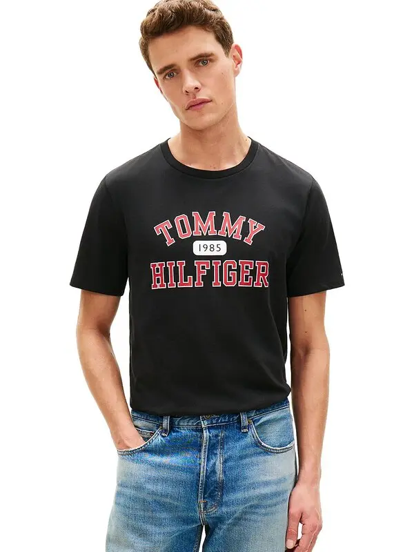 Tommy Hilfiger Tommy Varsity Logo T-shirt - Black