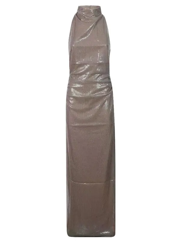 ROTATE BY BIRGER CHRISTENSEN Sequin-embellished Maxi Dress - Grey