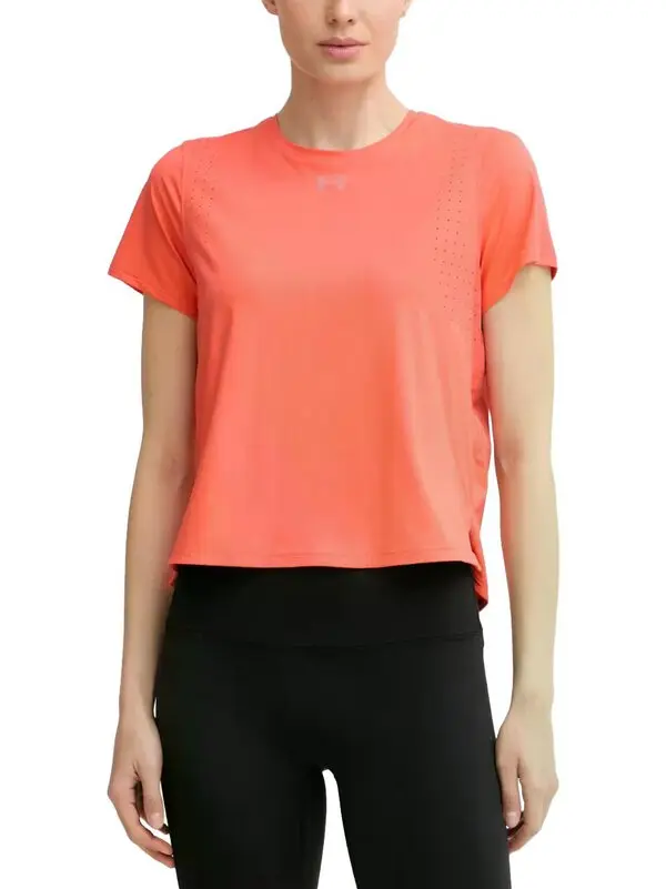 Under Armour Velociti Pro Perforated-detail Logo-print T-shirt - Orange