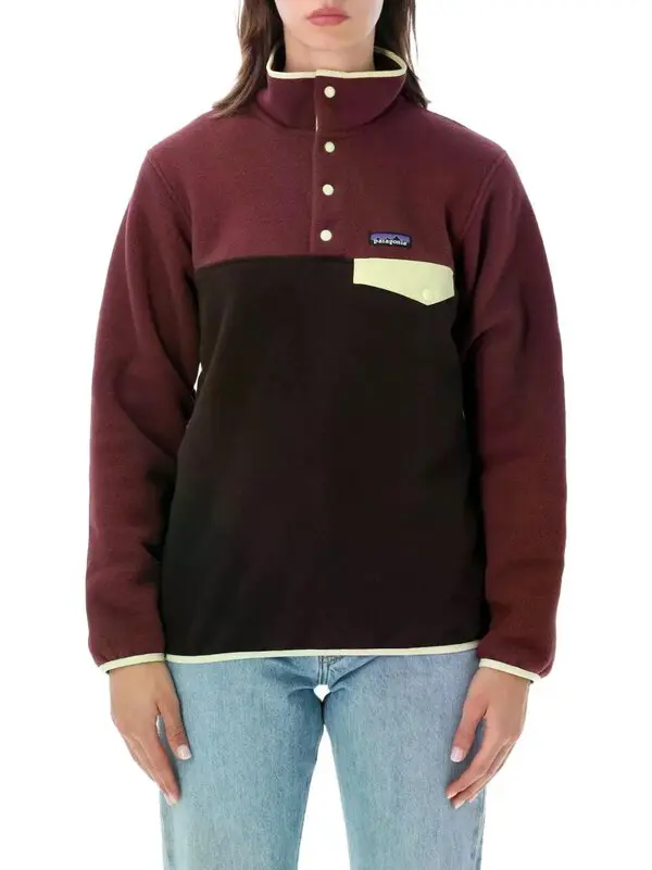 Patagonia Synchilla Snap-t Colour-block Sweatshirt - Brown