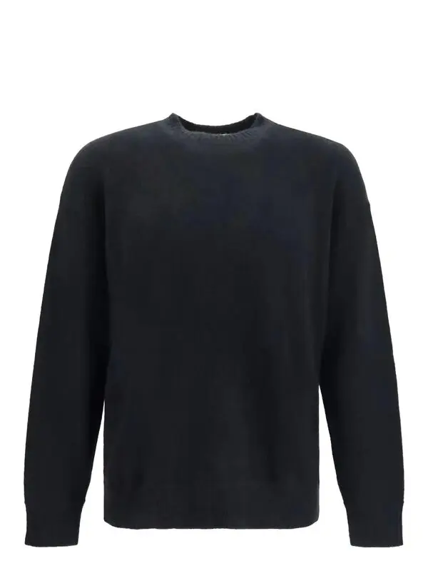 LANEUS Crew-neck Sweater - Black