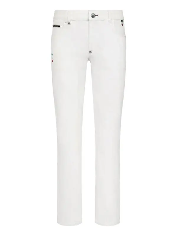 Philipp Plein Basic Slim Fit Jeans - White