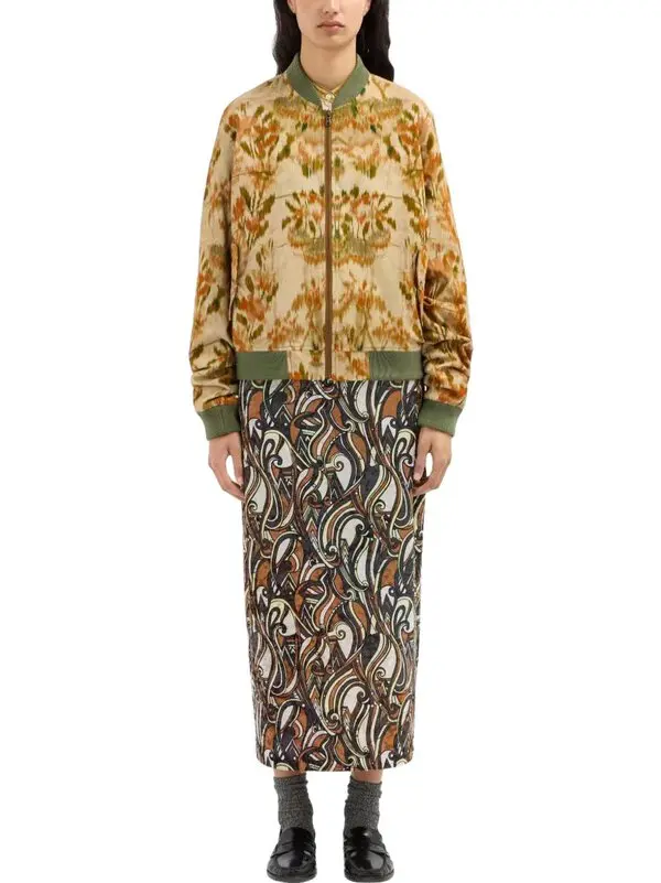 PIERRE-LOUIS MASCIA Amadox Patterned Jacket - Neutrals