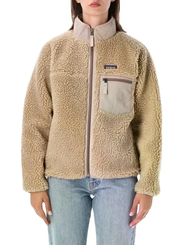 Patagonia Fleece Texture Zipped Jacket - Neutrals