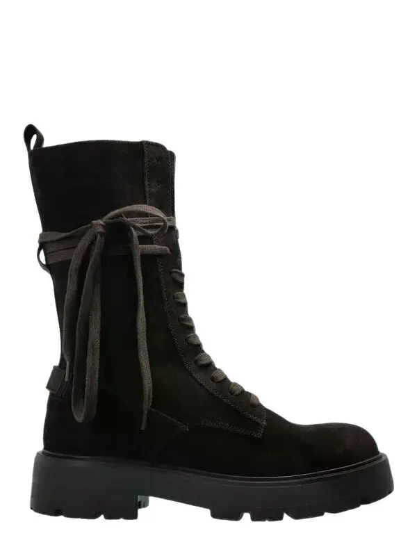 Bogner Riga Suede Combat Boots - Brown
