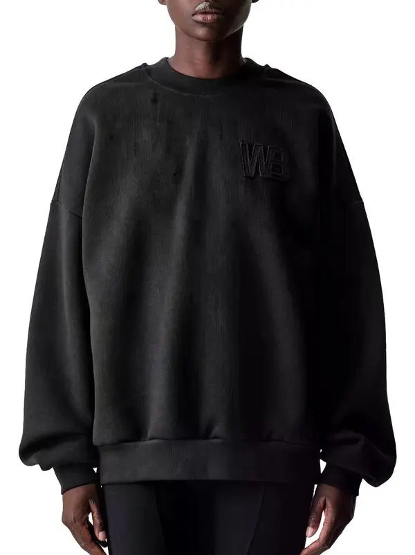 WRSTBHVR Verice Logo-patch Sweatshirt - Black