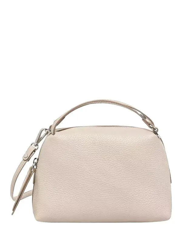 GIANNI CHIARINI Alifa Pebbled Leather Bag - Neutrals
