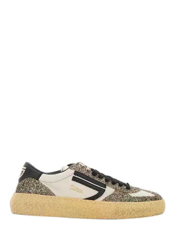 PURAAI 1.01 Vintage Glitter-detail Sneakers - White
