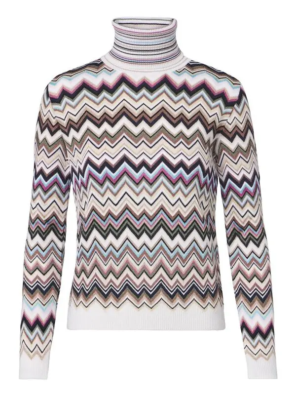 Missoni Zigzag Turtleneck Sweater - Multicoloured