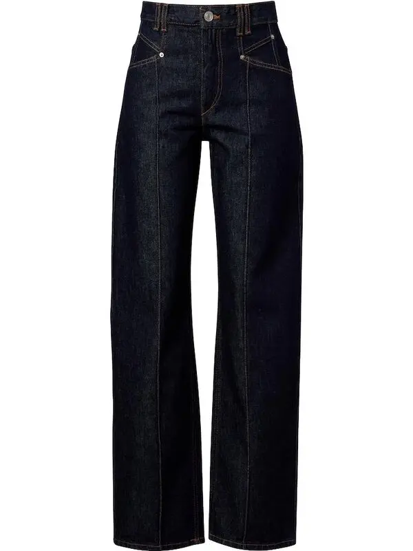 Isabel Marant Étoile Drolane High-rise Straight Jeans - Blue