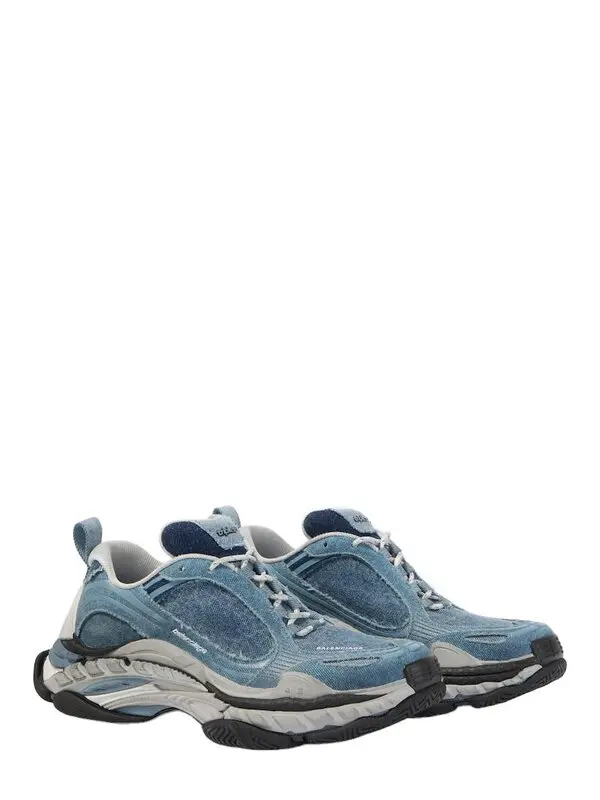 Balenciaga Triple S 2 Denim Sneakers - Blue