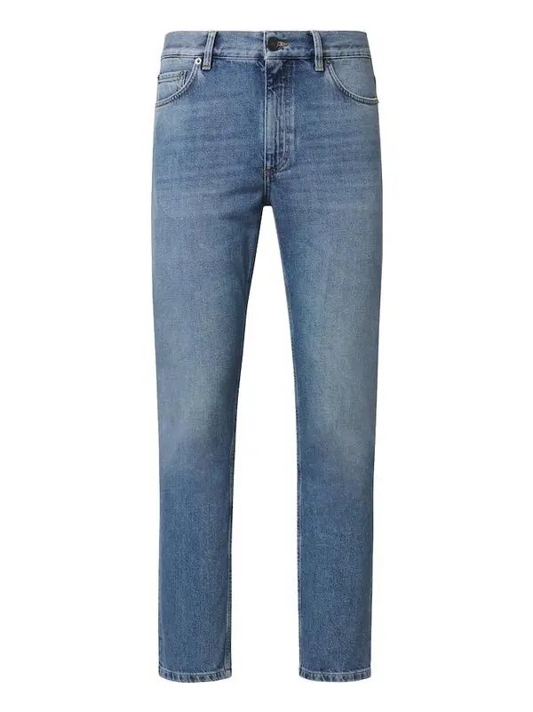 Zegna Faded Slim Jeans - Blue