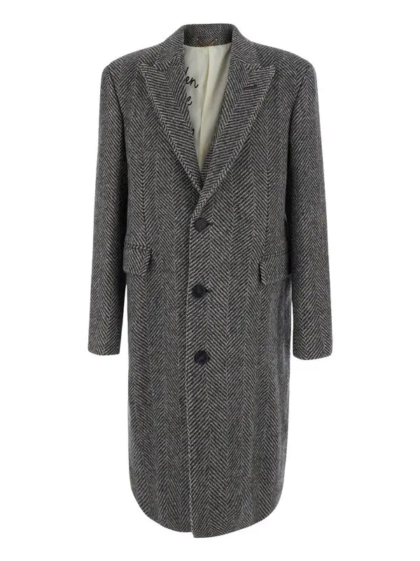 GOLDEN GOOSE Resca Virgin Wool Coat - Multicolor