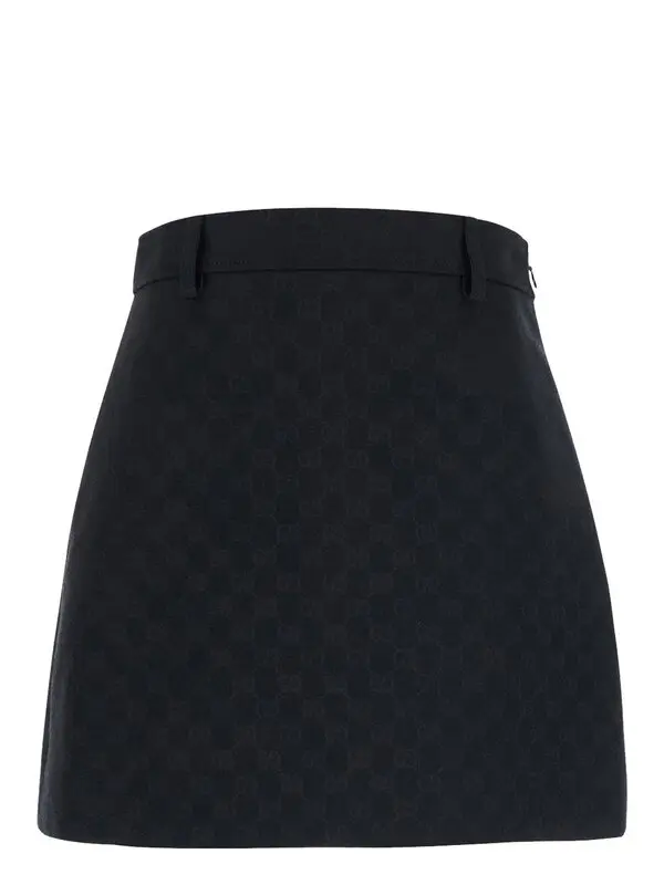 Gucci Gg Canvas Mini Skirt - Multicolor