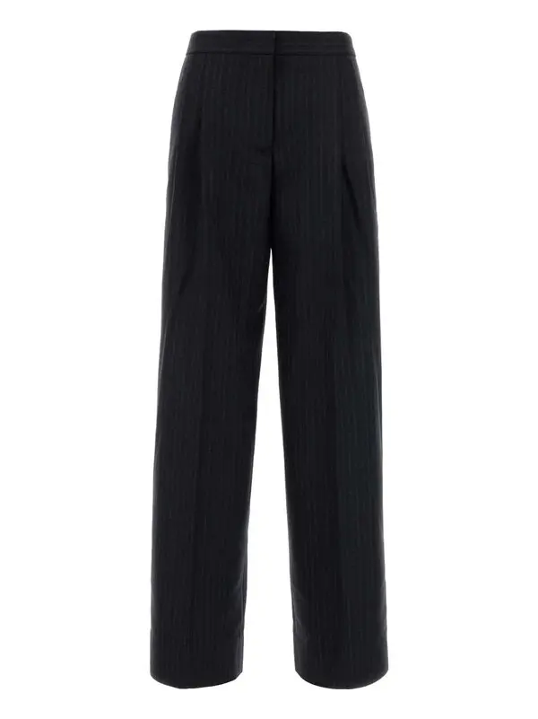 JIL SANDER Embroidered Wool Pant - Multicolor