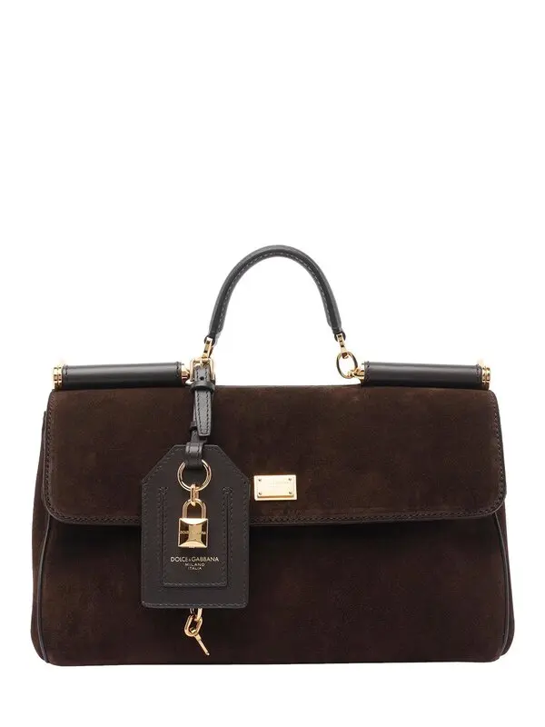 Dolce & Gabbana Suede Handbag - Brown