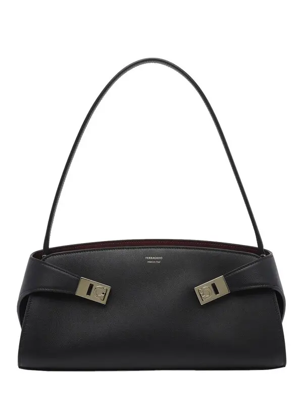 FERRAGAMO East-west Hug Shoulder Bag - Black