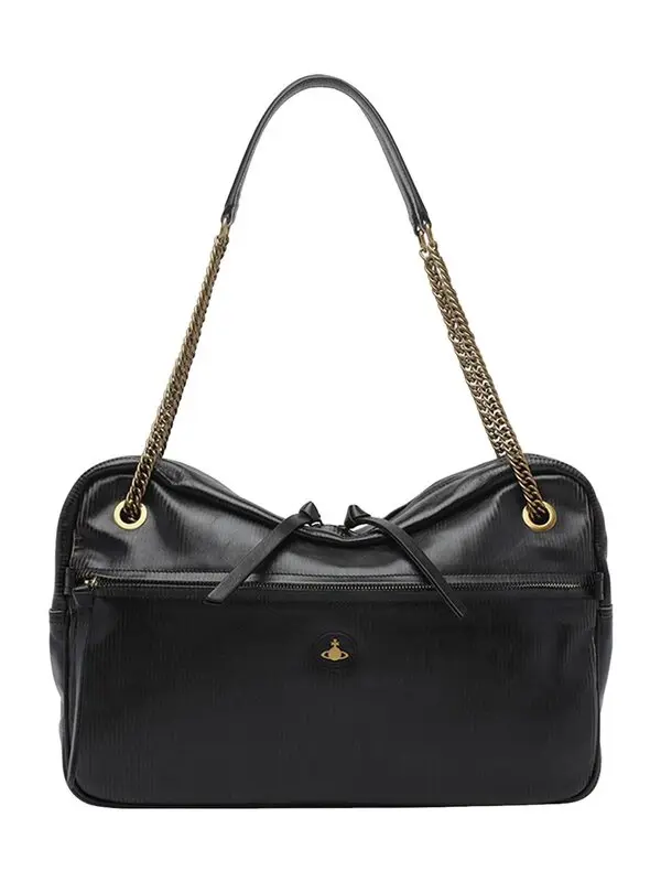 VIVIENNE WESTWOOD Large Dolce Shoulder Bag - Black