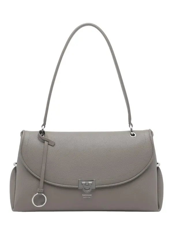 FERRAGAMO Sofia Shoulder Bag - Gray