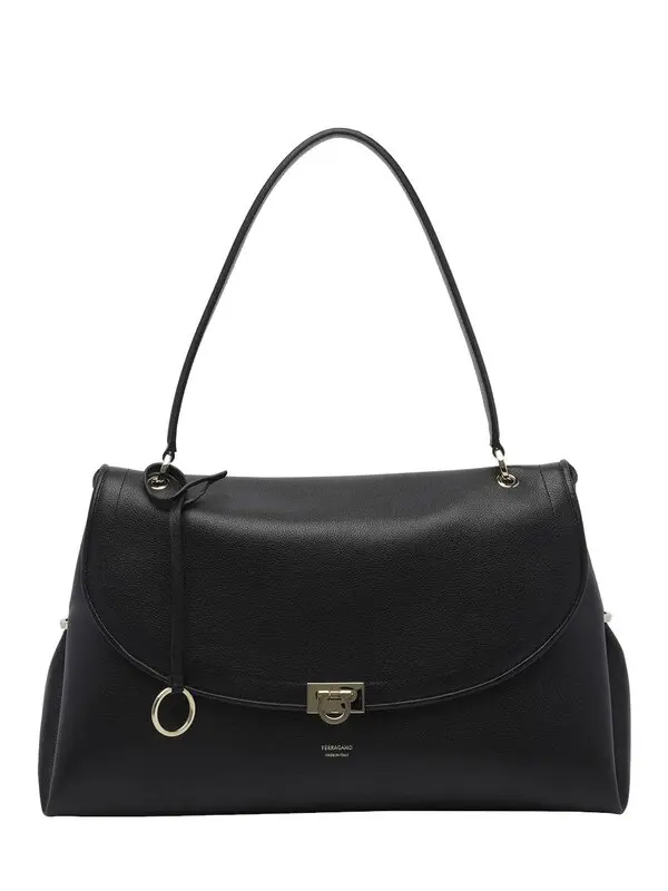 FERRAGAMO Sofia Shoulder Bag - Black