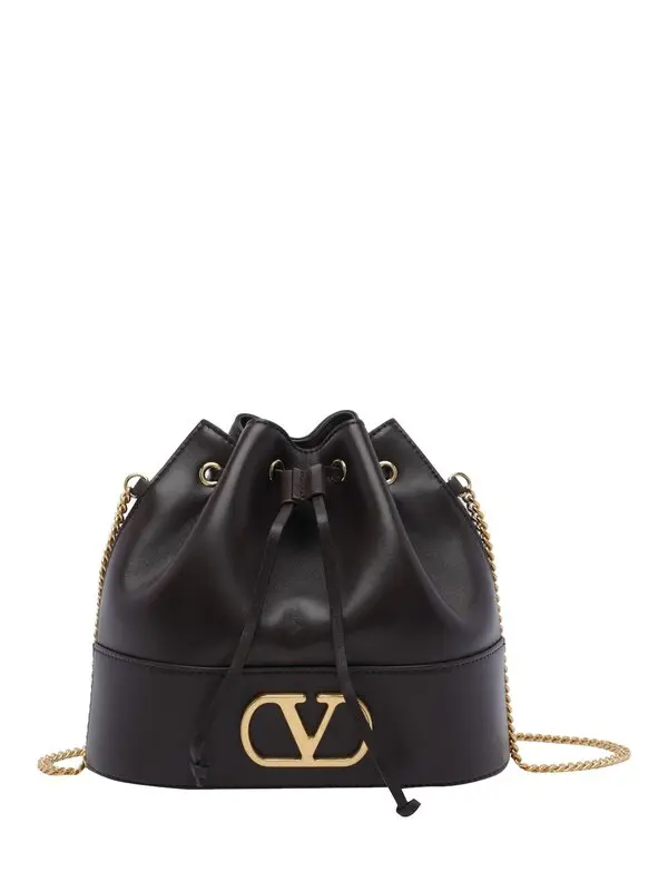 Valentino Garavani Vlogo Signature Bucket Bag - Brown