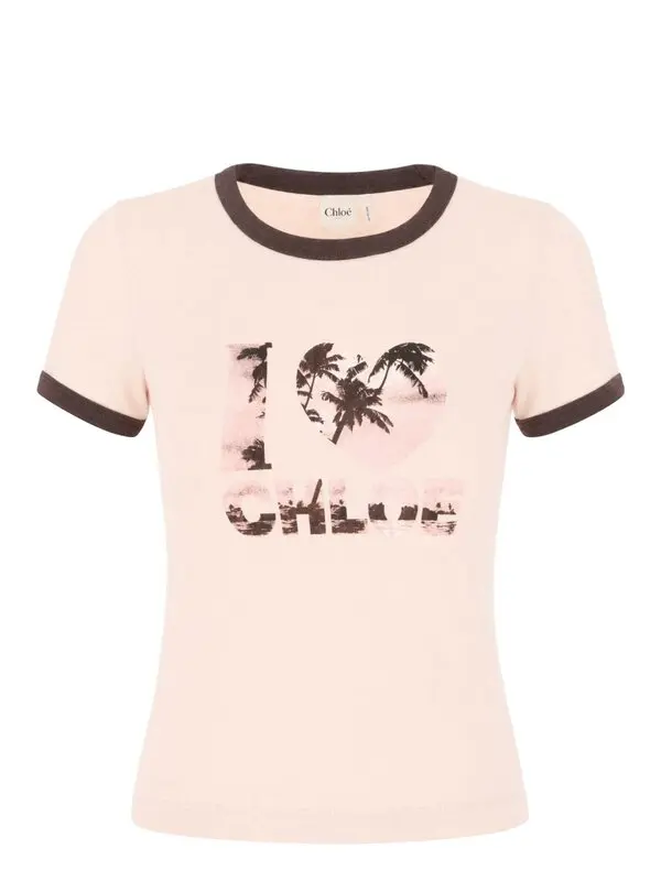 Chloé Graphic Print T-shirt - Multicolor