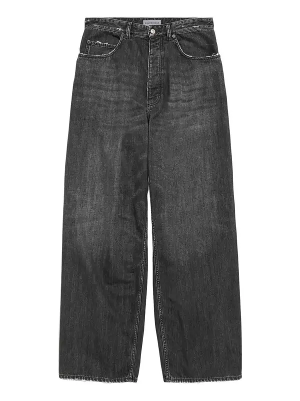 Balenciaga Pleated Baggy Jeans - Grey