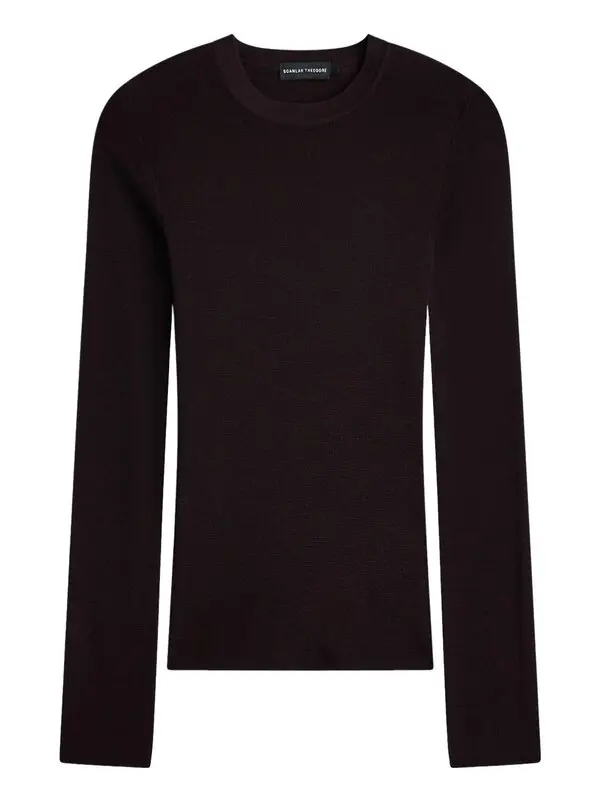 Scanlan Theodore Babywool Crew Sweater - Mogano