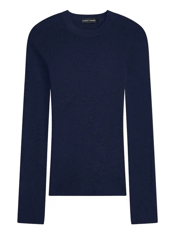 Scanlan Theodore Babywool Crew Sweater - Navy