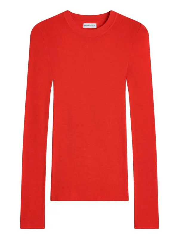 Scanlan Theodore Babywool Crew Sweater - Vermilion
