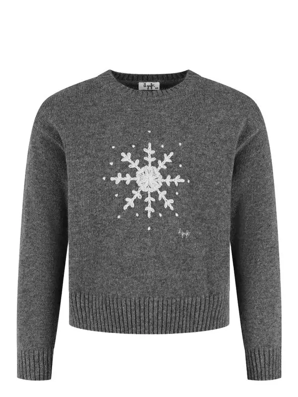 IL GUFO Round Neck Pullover - Gray