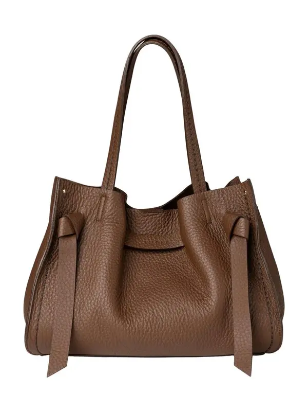 VISONA` Visona Vittoria Suede Handbag - Brown