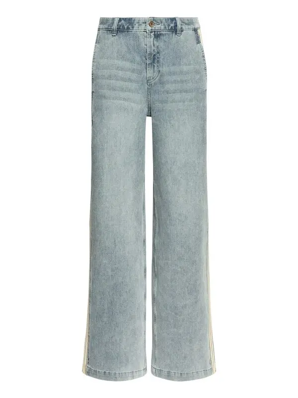 ELENA MIRO` Elena Miro Boyfit Jeans "barbra" With Side Edges - Blue