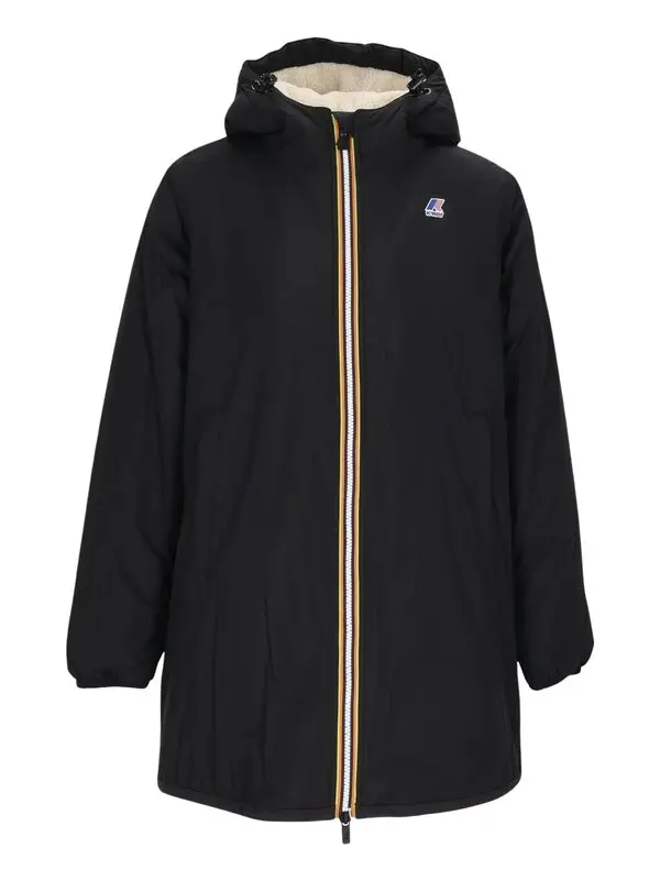 K-WAY Jacinthe Bear Coat With Hood - Black