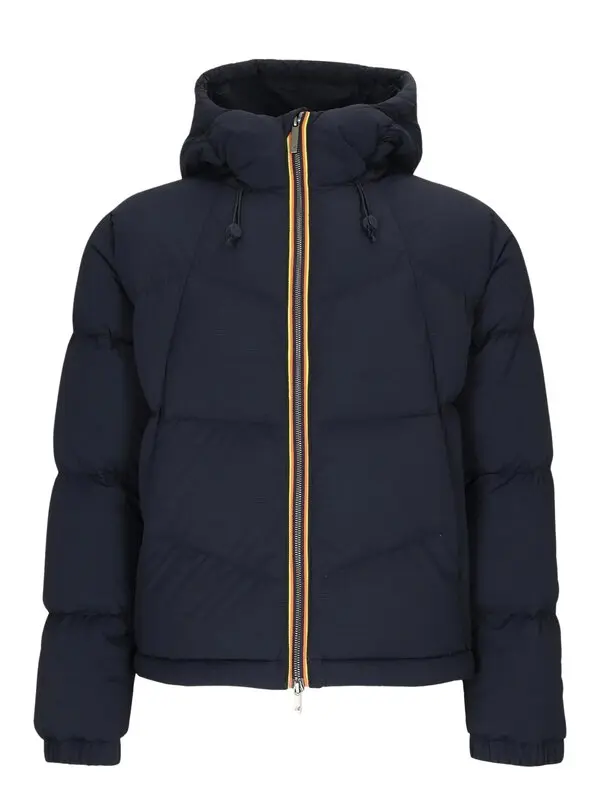 K-WAY Down Jacket With Hood - Blue