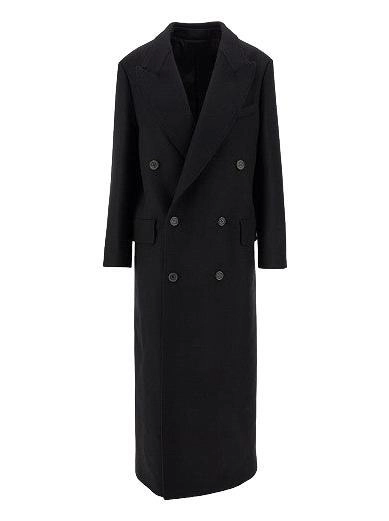 ARMARIUM Hadi Wool And Cashmere Long Coat - Black