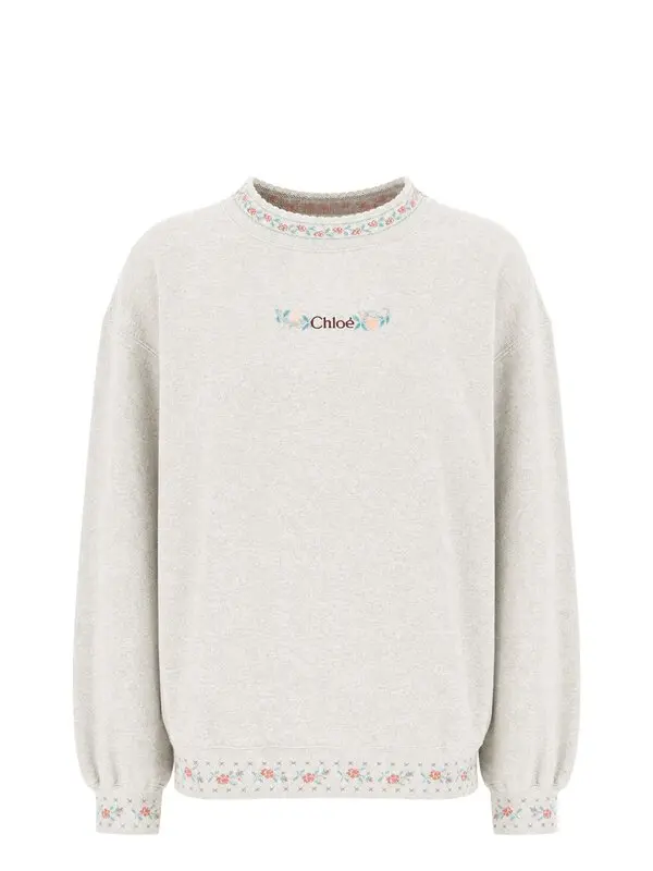 Chloé Embroidered Sweatshirt - Multicolor