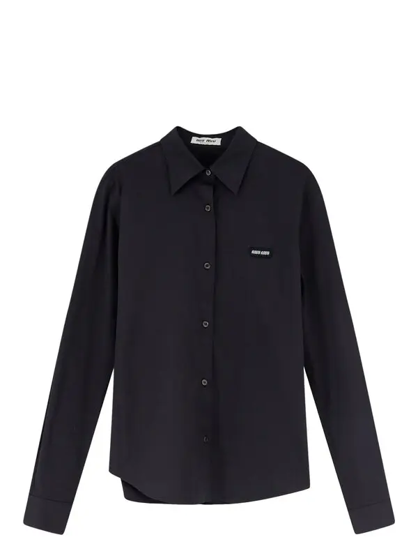 Miu Miu Stretch Poplin Shirt - Multicolor