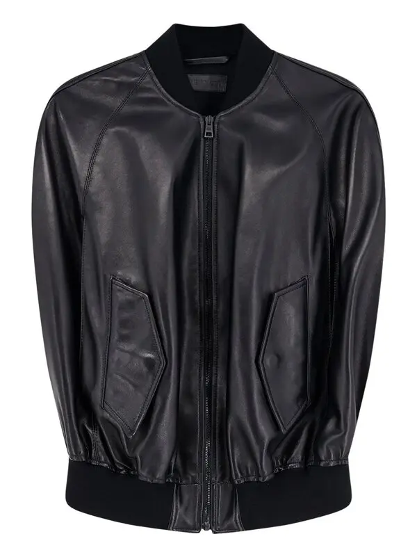 Balenciaga Sleeveless Leather Jacket - Black