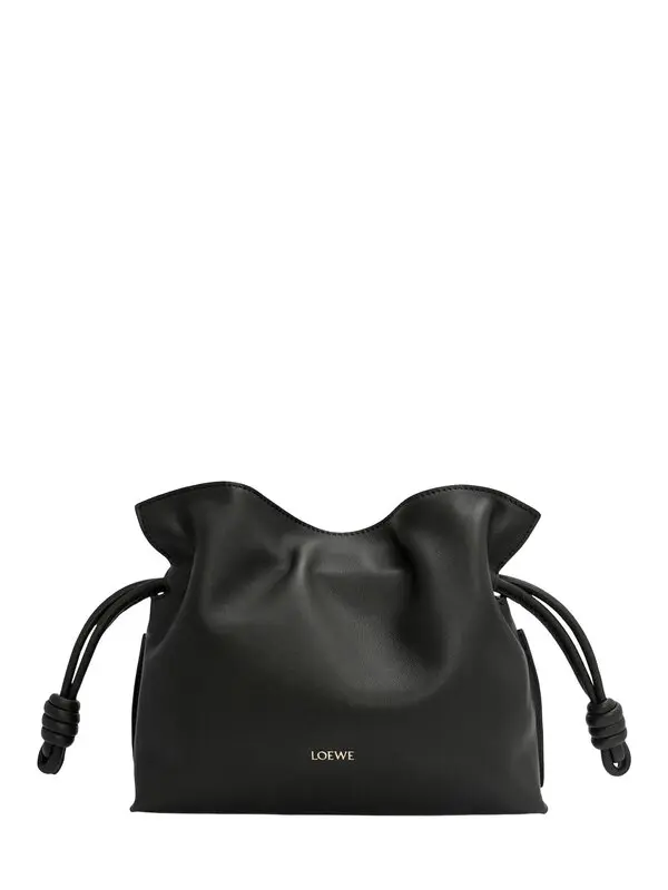 Loewe Flamenco Leather Clutch - Black