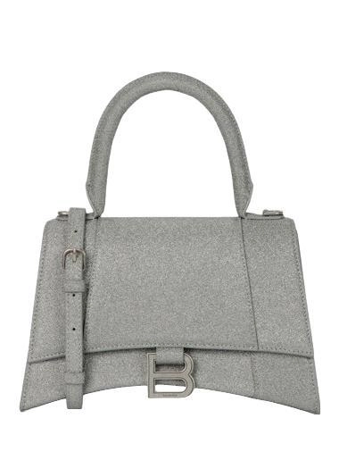 Balenciaga Glitter Hourglass Handbag - Grey