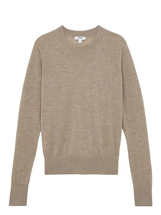 REISS Sadie Wool Jumper - Neutral