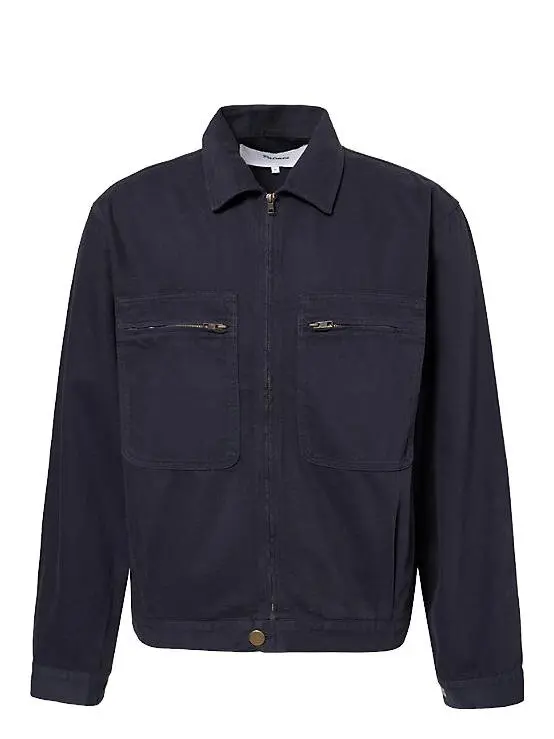 PALMES Cotton Worker Jacket - Black