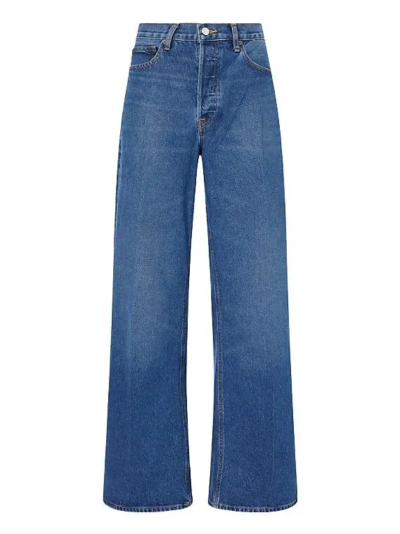 Good American Low-slung Baggy Denim Jeans - Trace