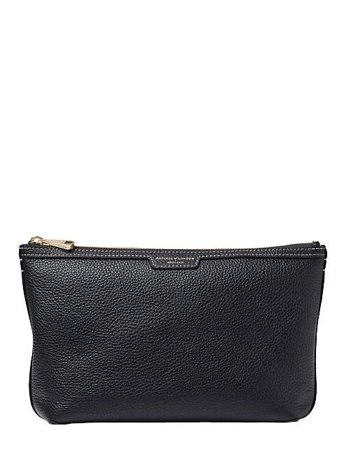 ASPINAL OF LONDON Hudson Large Leather Pouch - Black