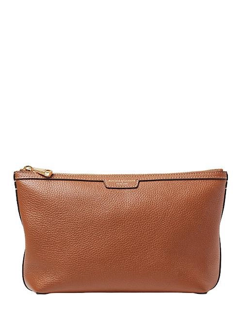 ASPINAL OF LONDON Hudson Large Leather Pouch - Tan