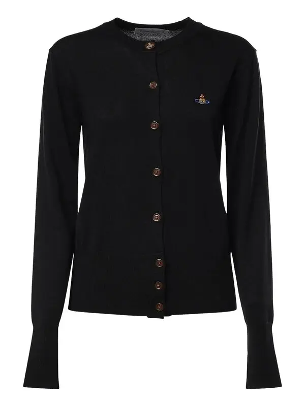 VIVIENNE WESTWOOD Bea Wool Cardigan - Black